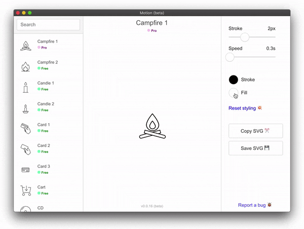 Motion - Animated SVG Icon Editor - Toolbox | Prototypr.io